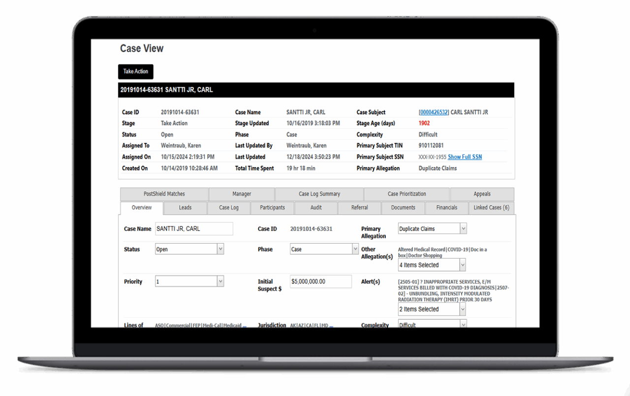 CaseShield® - Healthcare Fraud Shield
